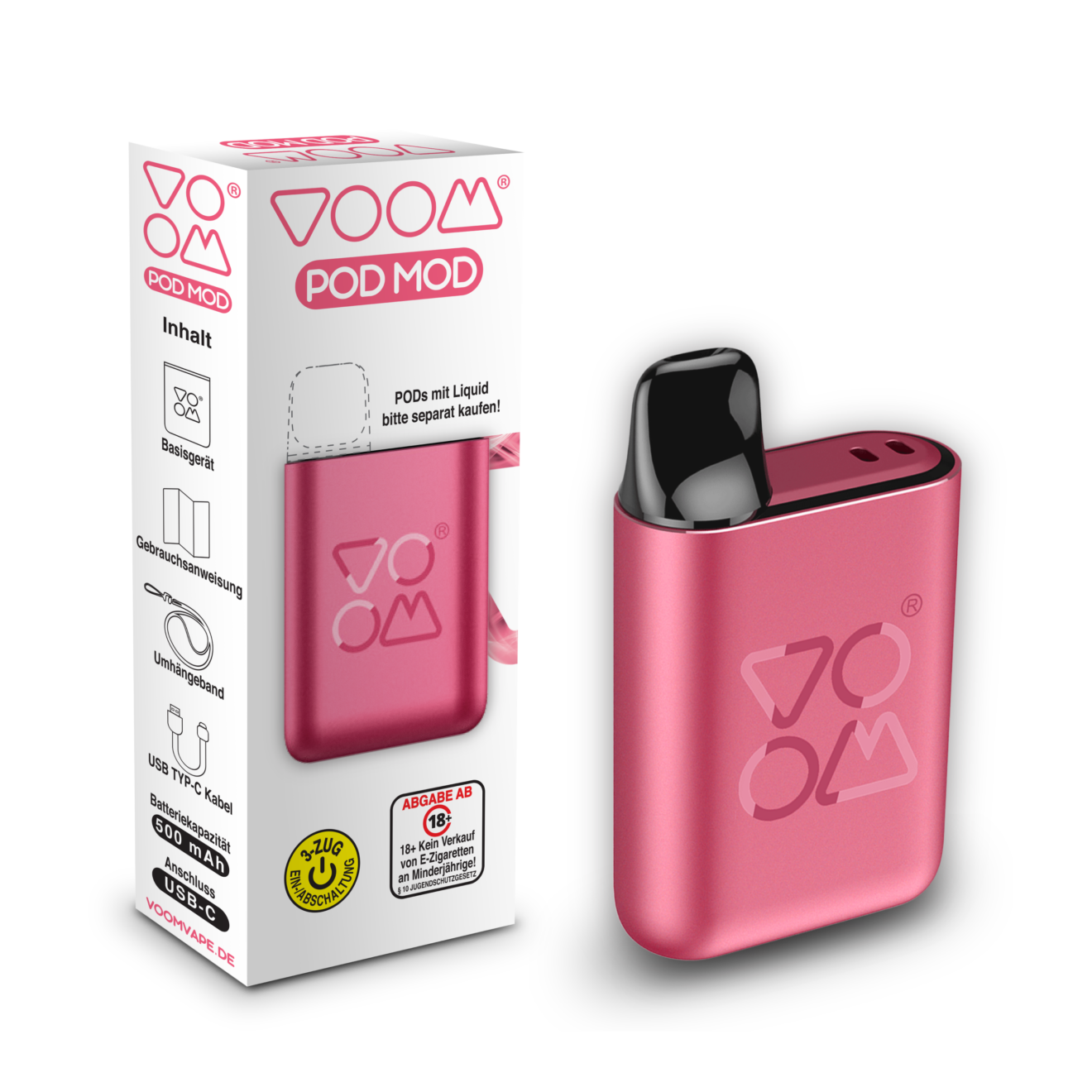 Voom Pod Mod Pink Akkuträger - 23-7 Kiosk Donatus